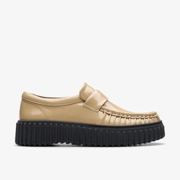 Clarks Torhill Mokassins Beige Lackschuhe