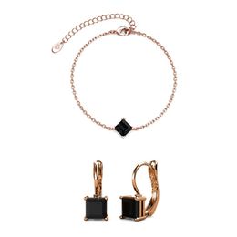 Calle Square Sets - Ros&eacute;gold und Schwarz
