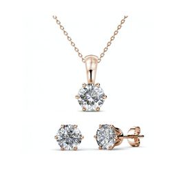 Geburtsstein-Set - Rose Gold und Kristall