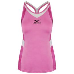 Mizuno DryLite Damen Tanktop in Rosa/Wei&szlig;