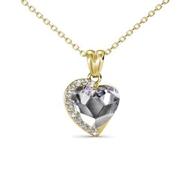 Anh&auml;nger &bdquo;Fond Love&ldquo; &ndash; Gold und Kristall