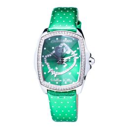 Chronotech Hallo Kitty Gr&uuml;ne Punktuhr