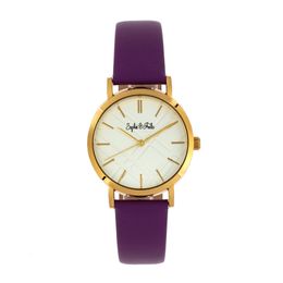 Montre &agrave; bracelet en cuir Sophie et Freda Budapest