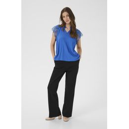 Cream Kurzarm-Bluse CRNola Straight fit blue
