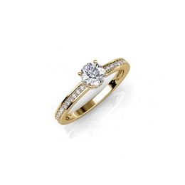 Kopie des Rings Elise - Ros&eacute;gold und Kristall