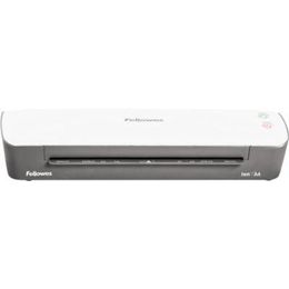 Fellowes&reg; Laminierger&auml;t ION A4, f&uuml;r Folienst&auml;rke 80-125 &mu;, 300 mm/min, mit Starter Kit f&uuml;r 10 x A4 Laminationen, silber-wei&szlig;