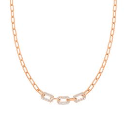 Luxenter Halskette mit 18 Karat Gelbgold-Finish &ndash; Nelith