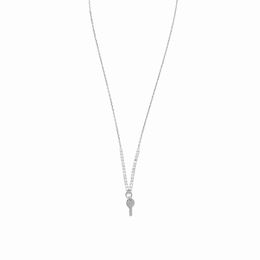 Luxenter Halskette aus 925er Sterlingsilber mit gl&auml;nzendem Zirkonia, rhodiniert &ndash; Talya