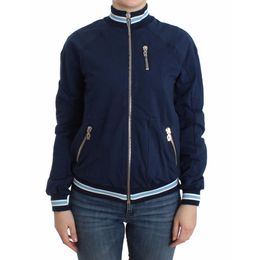 John Galliano Cardigan en coton zipp&eacute; bleu pour femme