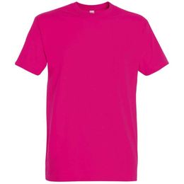 SOLS - "Imperial" T-Shirt Schwere Qualit&auml;t f&uuml;r Herren/Damen Unisex (Fuchsie)