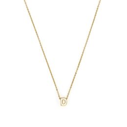 Luxenter Halskette mit 18-kar&auml;tiger Gelbgold-Finish &ndash; Alphabet