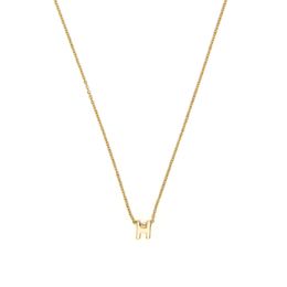 Luxenter Halskette mit 18-kar&auml;tiger Gelbgold-Finish &ndash; Alphabet