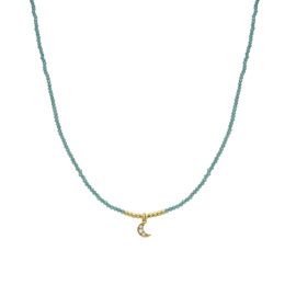 Luxenter Mond Halskette 925 Sterling Silber