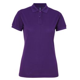 Asquith & Fox - Polo-Shirt mit kurzen &Auml;rmeln - Damen (Violett)