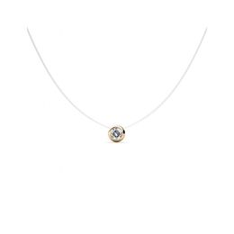 Mond-Halskette - Gold und Kristall
