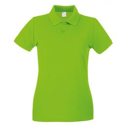 Fruit of the Loom - Poloshirt f&uuml;r Damen kurz&auml;rmlig (Limettengr&uuml;n)
