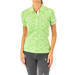 La Martina Kurz&auml;rmeliges Damen-Poloshirt mit Reverskragen LWP309
