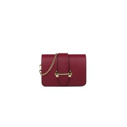 Giulia Monti Schultertasche/Taillentasche Burgunderrot