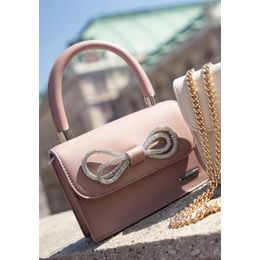Wittchen Damen-Aktentasche mit gl&auml;nzender Schnalle, rosa, &Ouml;ko-Leder