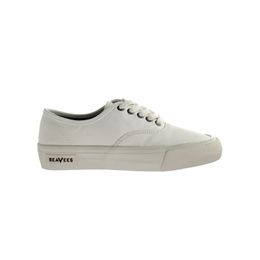 SeaVees Legende Standard Schn&uuml;re-up wei&szlig;e Leinwand Frauen Plimsolls