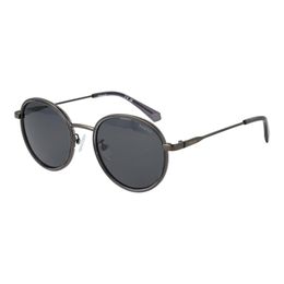Polaroid Graue Sonnenbrille aus Edelstahl