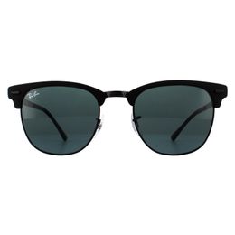 Ray-Ban Sonnenbrille Clubmaster Metall RB3716 186/R5 Matt Schwarz Grau