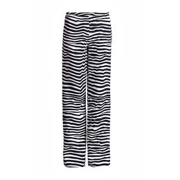 Gestreifte Hose mit weitem Bein