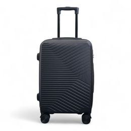 Hartschalenkoffer, schwarz, Kabine, 48 x 37 x 20 cm, sicherer Gep&auml;ckkoffer, geeignet f&uuml;r Easyjet, Ryanair