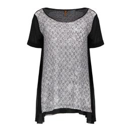 Kurz&auml;rmeliges Jersey-Strick-Top