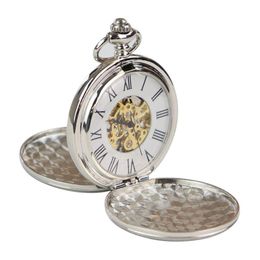Klassische mechanische Taschenuhr Peaky Blinders Vintage Skelett Automatik