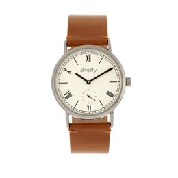 Simplifiez la montre &agrave; bracelet en cuir 5100