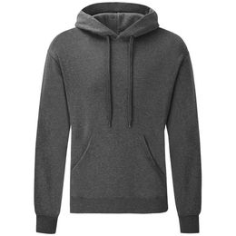 Fruit of the Loom Erwachsene Unisex Classic Sweatshirt mit Kapuze (Dunkelgrau)