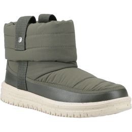 HEYDUDE Camden Cuff Nylon Quilt Nylon Damen Winter-Stiefeletten in Dunkeloliv