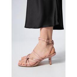 Wittchen Damen-Ledersandalen mit Riemchen und Stilettoabsatz, Altrosa