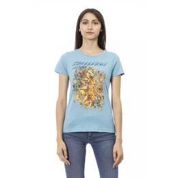 Trussardi Action Light Blue Baumwoll Damen T-Shirt