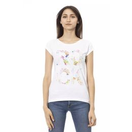 Trussardi Action Wei&szlig;es Baumwoll-T-Shirt f&uuml;r Frauen