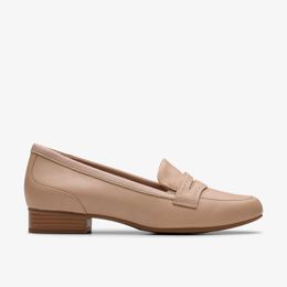 Clarks Juliet Top Beige Leder Schuhe