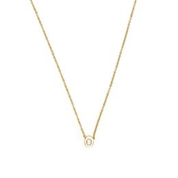 Luxenter Halskette mit 18-kar&auml;tiger Gelbgold-Finish &ndash; Alphabet