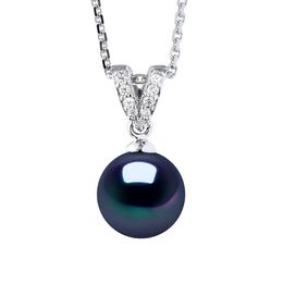 Halskette Prestige Schmuck - Echte S&uuml;&szlig;wasser-Zuchtperle rund 9-10 mm