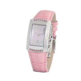 Chronotech 7017l02sac Pink Lederarmbanduhr