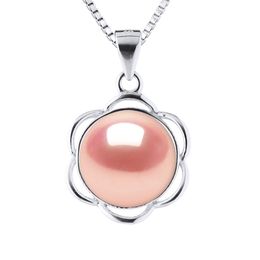 PETAL Halskette S&uuml;&szlig;wasserperle 9-10 mm Rosa 925