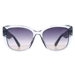Guess Square Womens Gl&auml;nzend Hellblau Blau Gradient GO00051