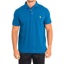 U.S. Polo Assn. ART Kurzarm-Polo mit kontrastierendem Reverskragen 61462 man