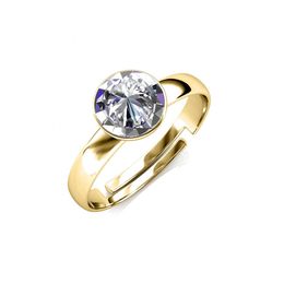 Acacia One Size Ring - Gold und Kristall