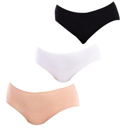 3er-Pack klassische Bambusunterw&auml;sche f&uuml;r Damen Q904