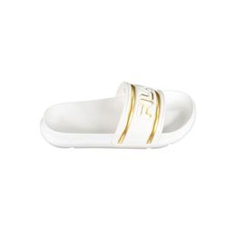 Fila Rutschen Sandalen Gold Logo