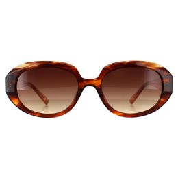 Ted Baker Oval Womens Braun Horn Braun Gradient TB1689 Penny