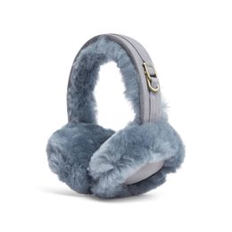 Damen Winter-Ohrensch&uuml;tzer, superweich, flauschig, blau, warm und gem&uuml;tlich, Ohrenw&auml;rmer