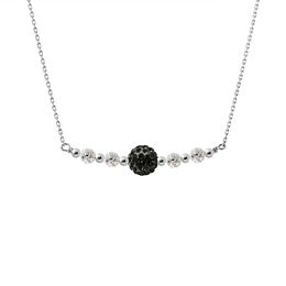DIADEMA - Halskette mit schwarzem Kristall - Love Jewelry Collection