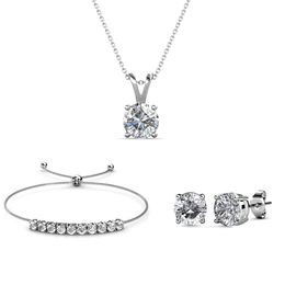 Crystal Mia Sets - Silber und Kristall